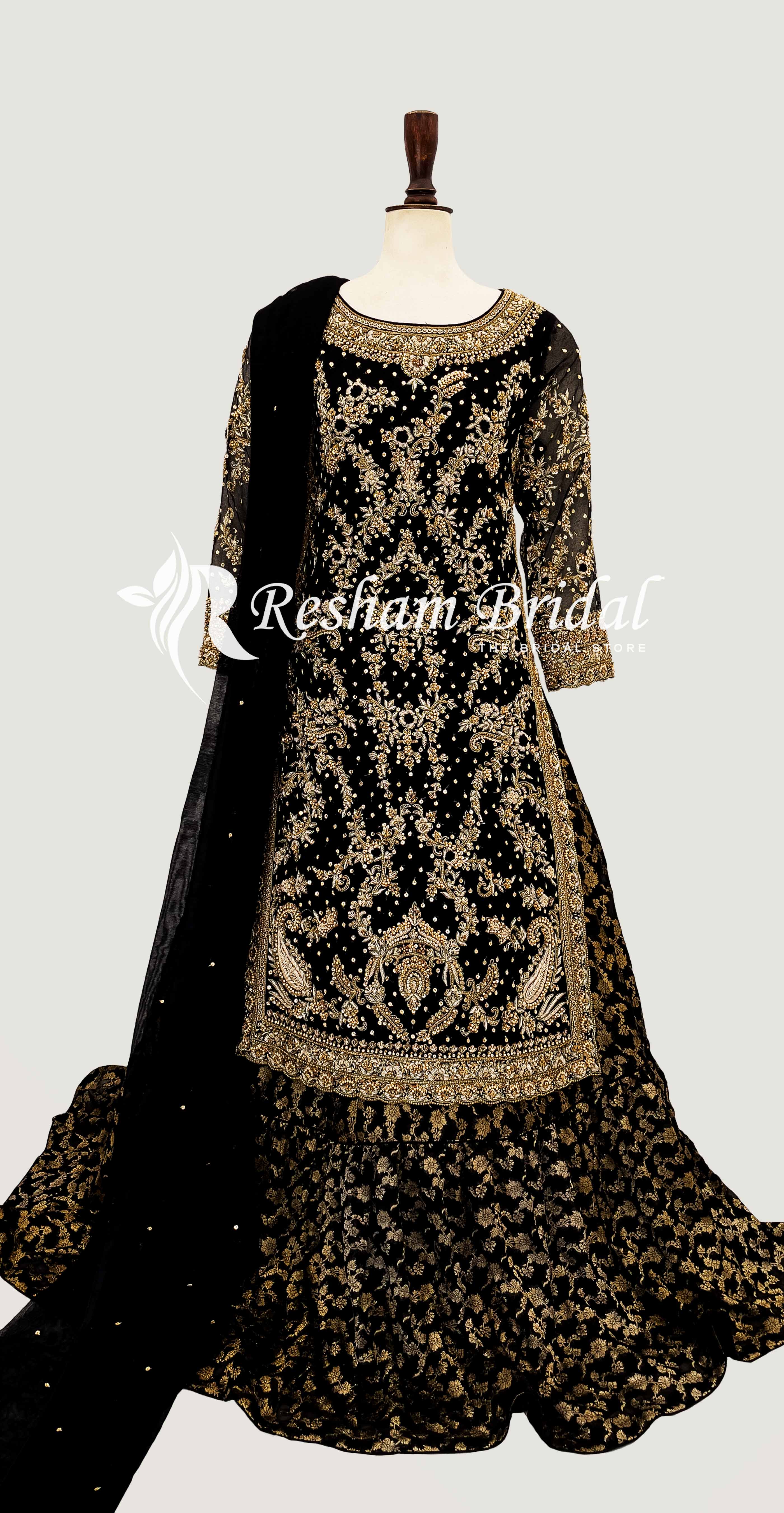 New black suit – Resham Bridal